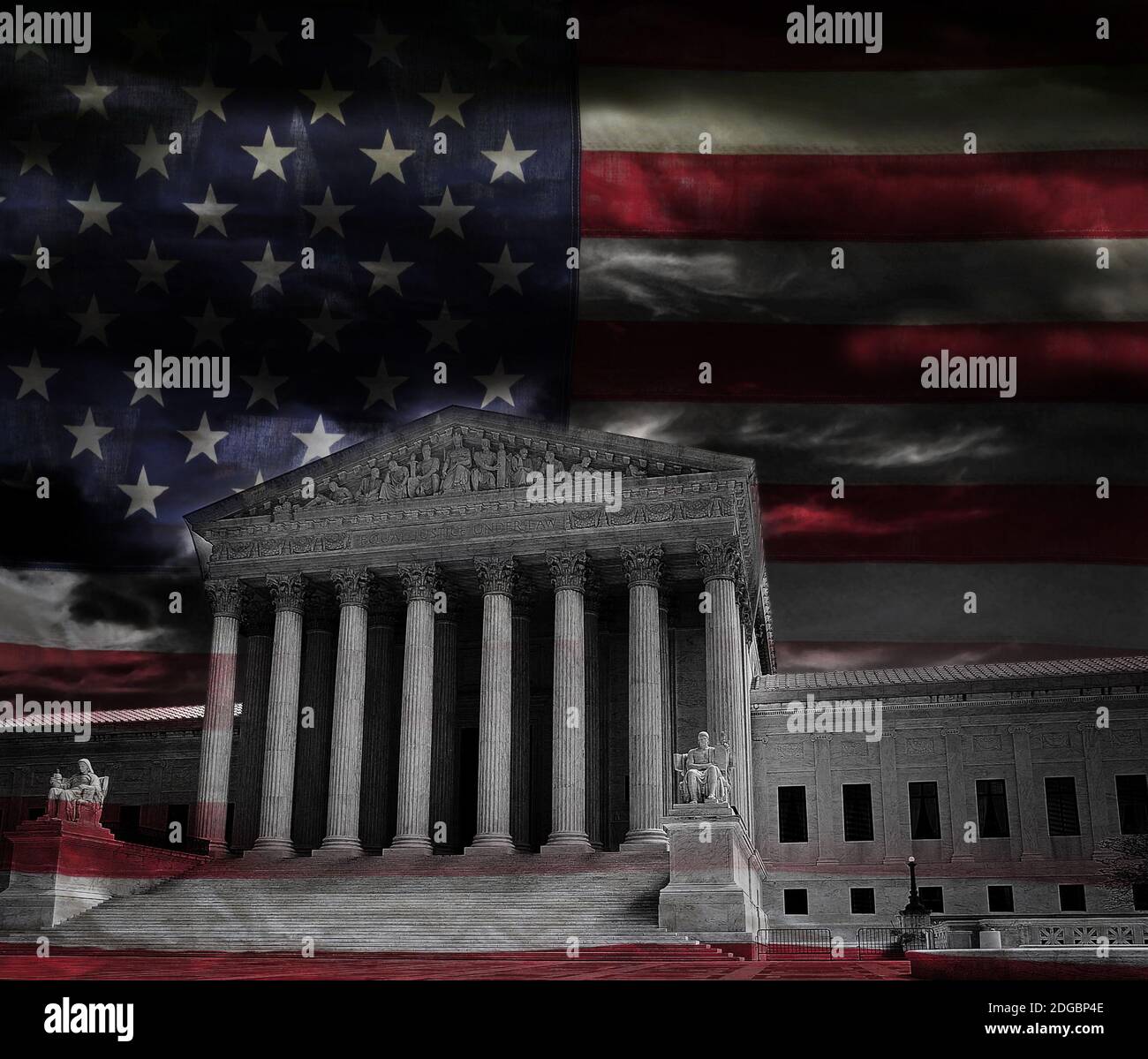 Supreme Court flag Stock Photo - Alamy