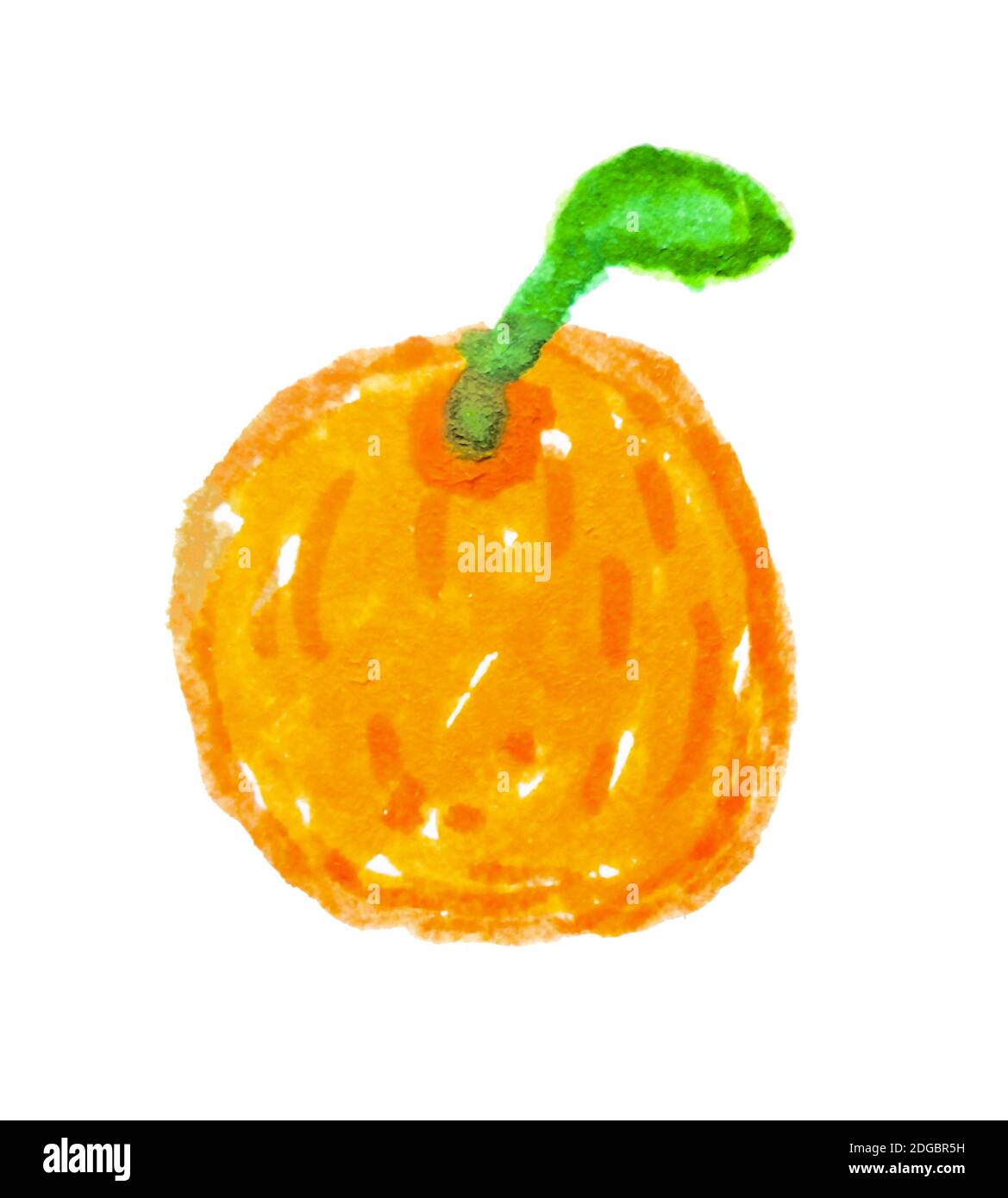 Isolated Orange Cartoon Drawing Stock Photo - Alamy