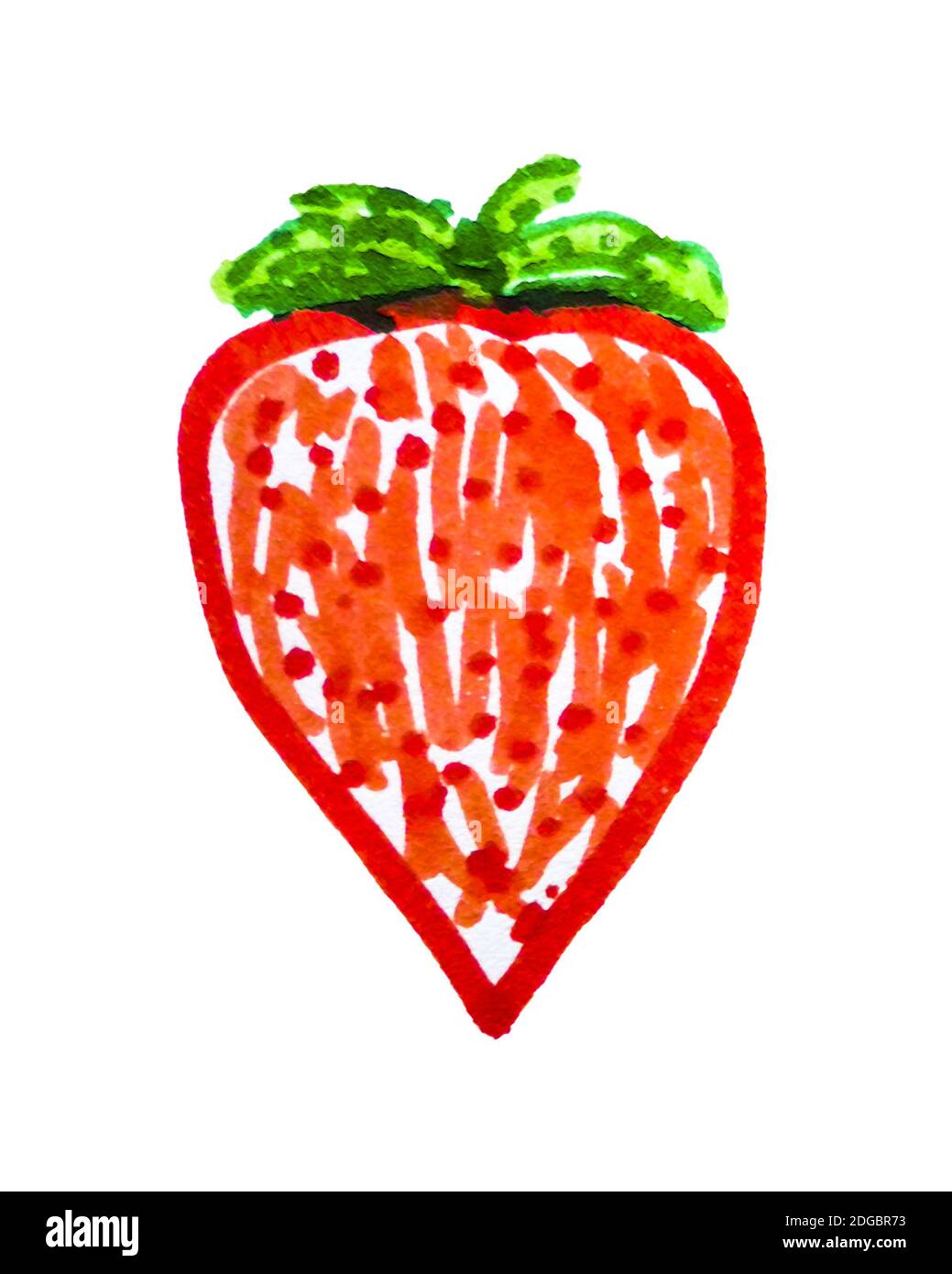 Isolated Strawberry Cartoon Drawing Stock Photo - Alamy