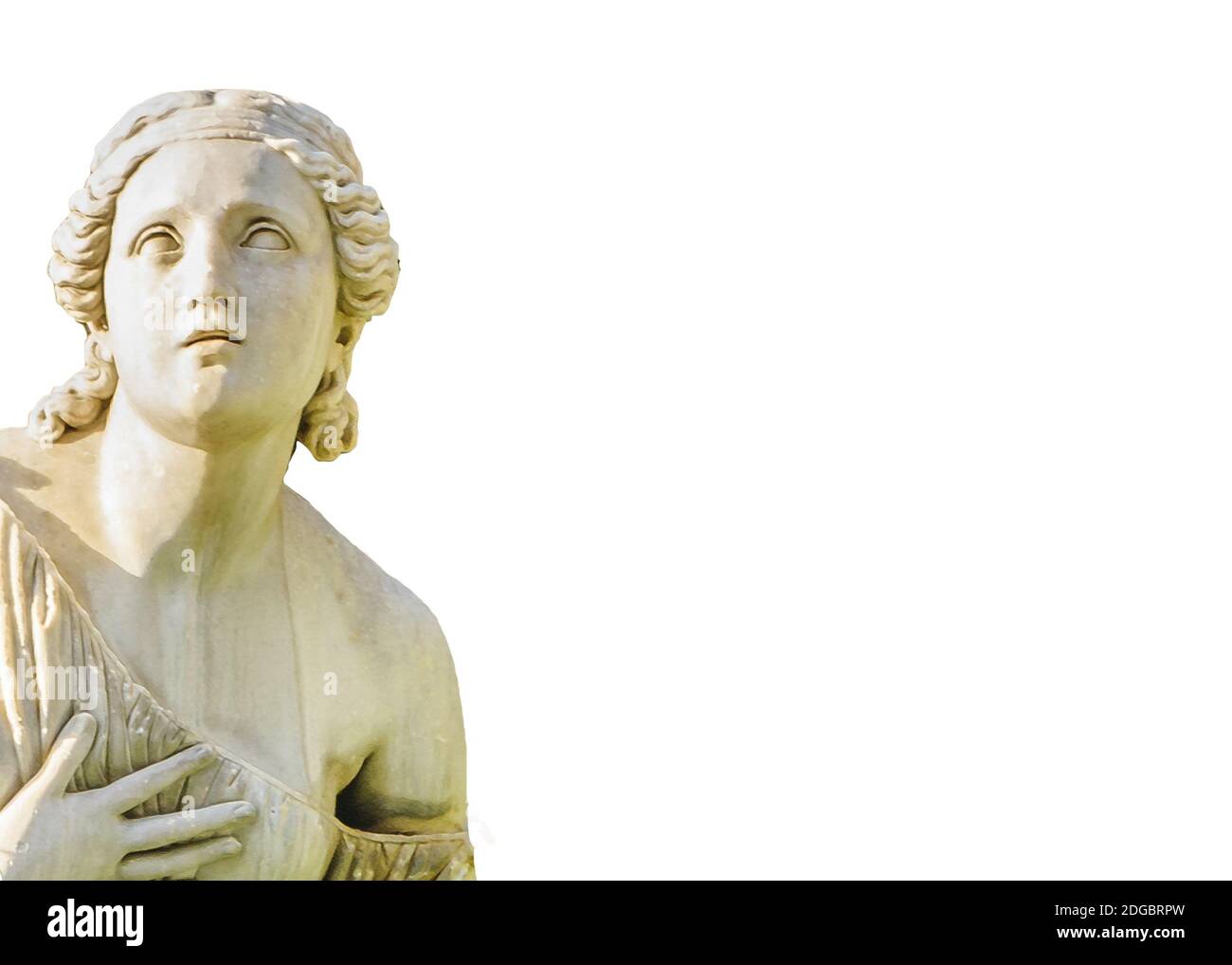 Classical Style Woman Sculpture Background Stock Photo - Alamy