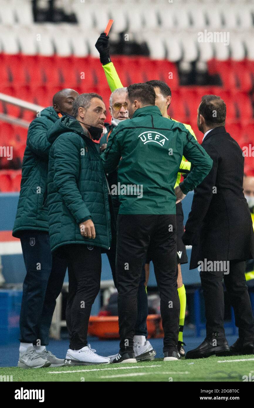 Romanian 4th referee Sebastian Coltescu looks on during the UEFA ...