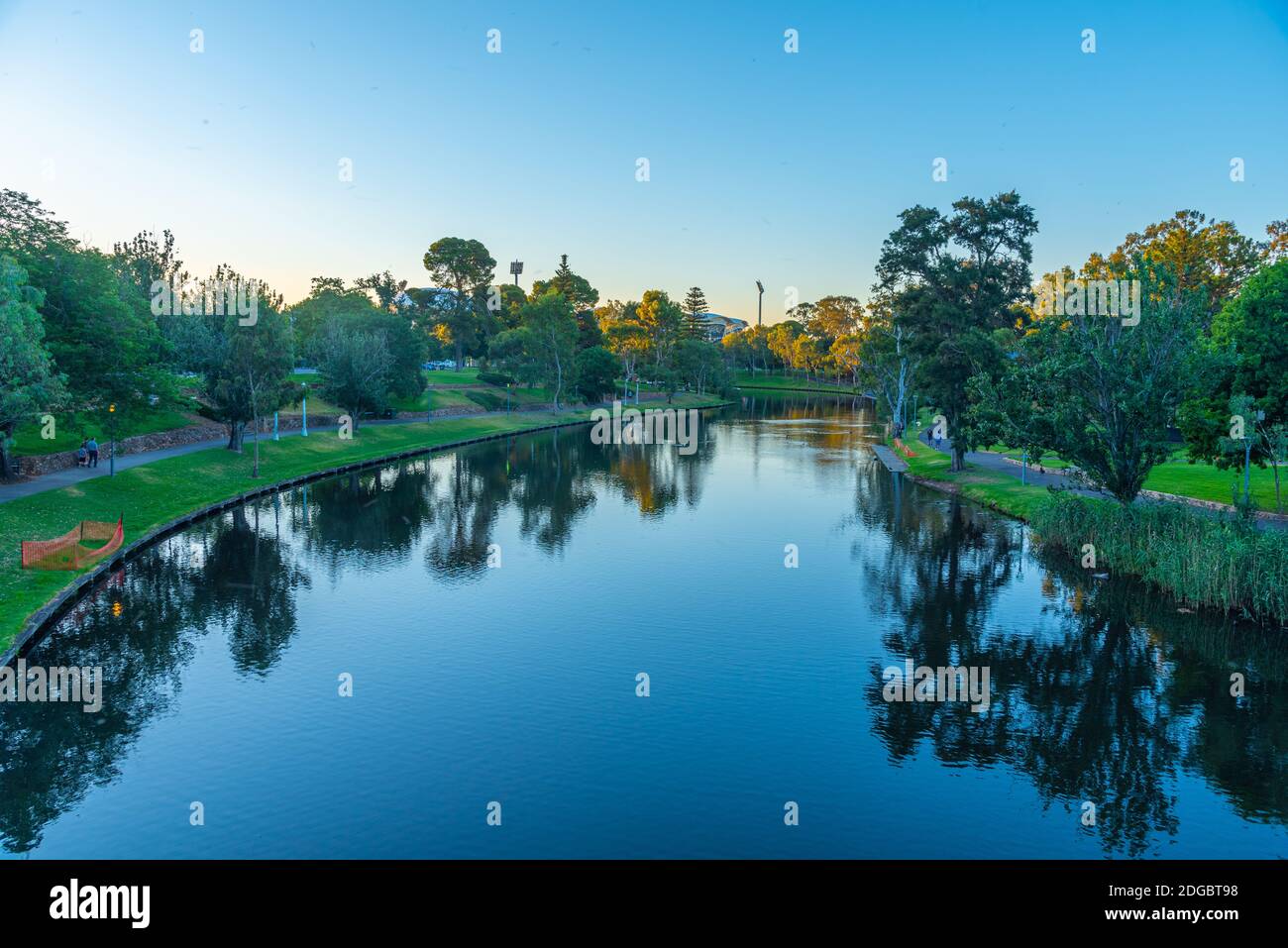 Park alongside Torrens river in Adelaide, Australia Stock Photo - Alamy
