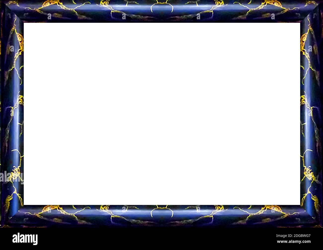 White Frame with Decorated Borders Stock Photo - Alamy