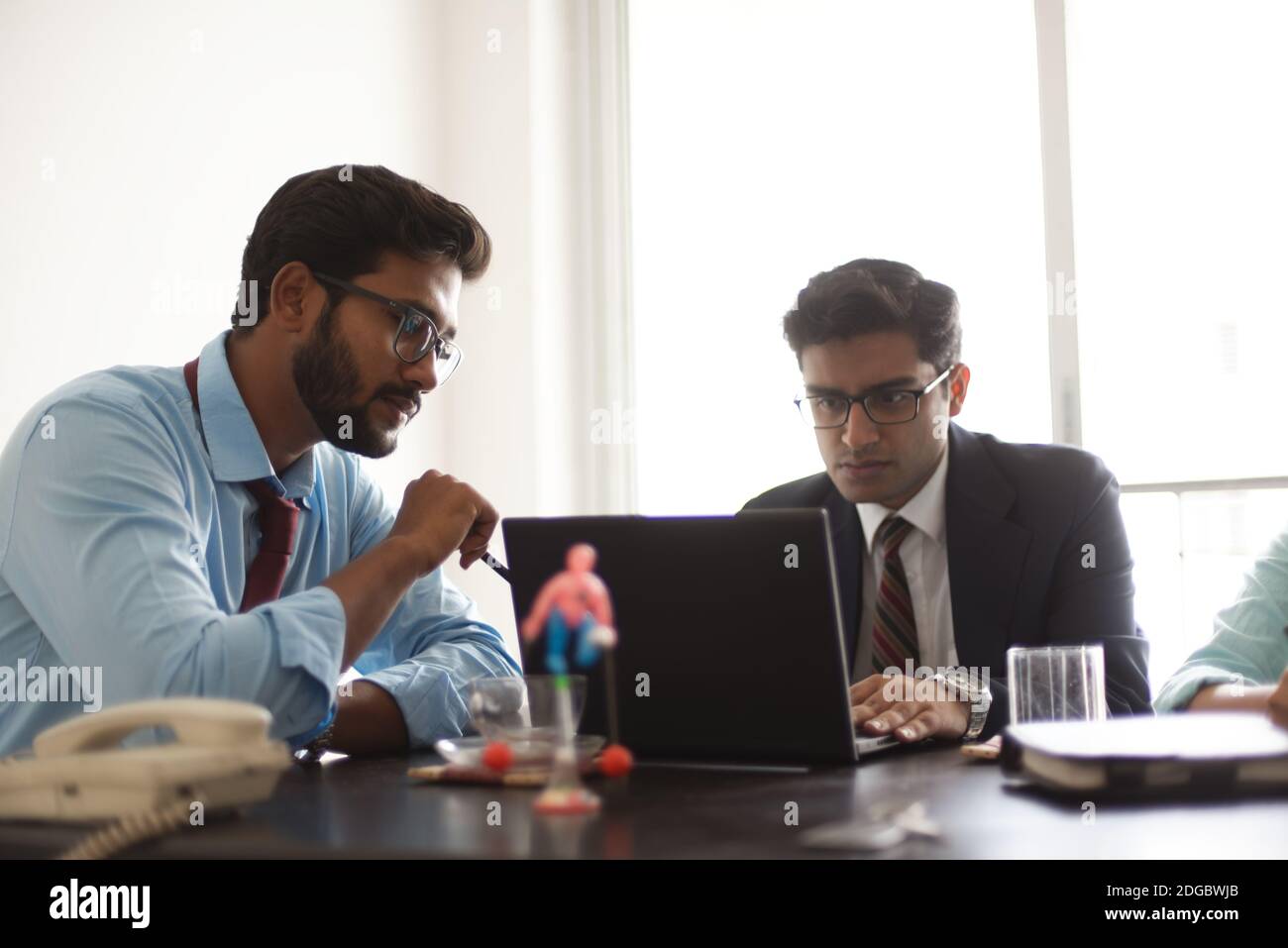 Corporate board meeting in Indian office between young and energetic ...