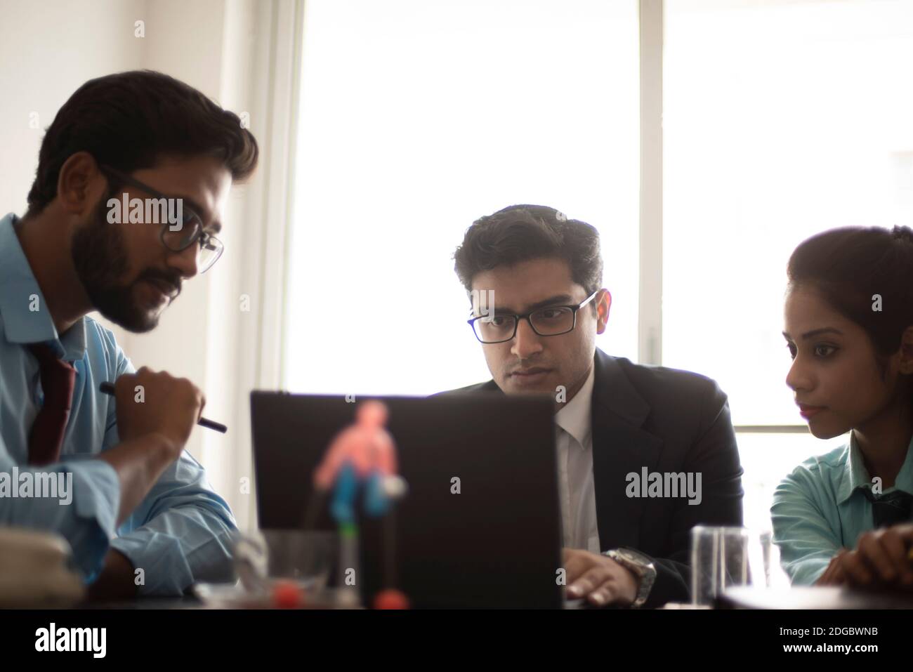 Corporate board meeting in Indian office between young and energetic ...