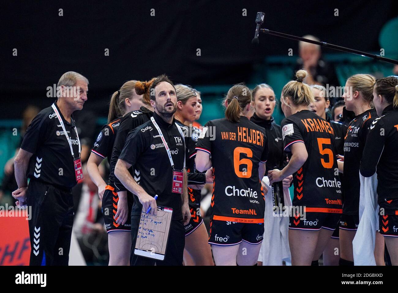 KOLDING, DENMARK - DECEMBER 8: Coach Emmanuel Mayonnade of Netherlands ...