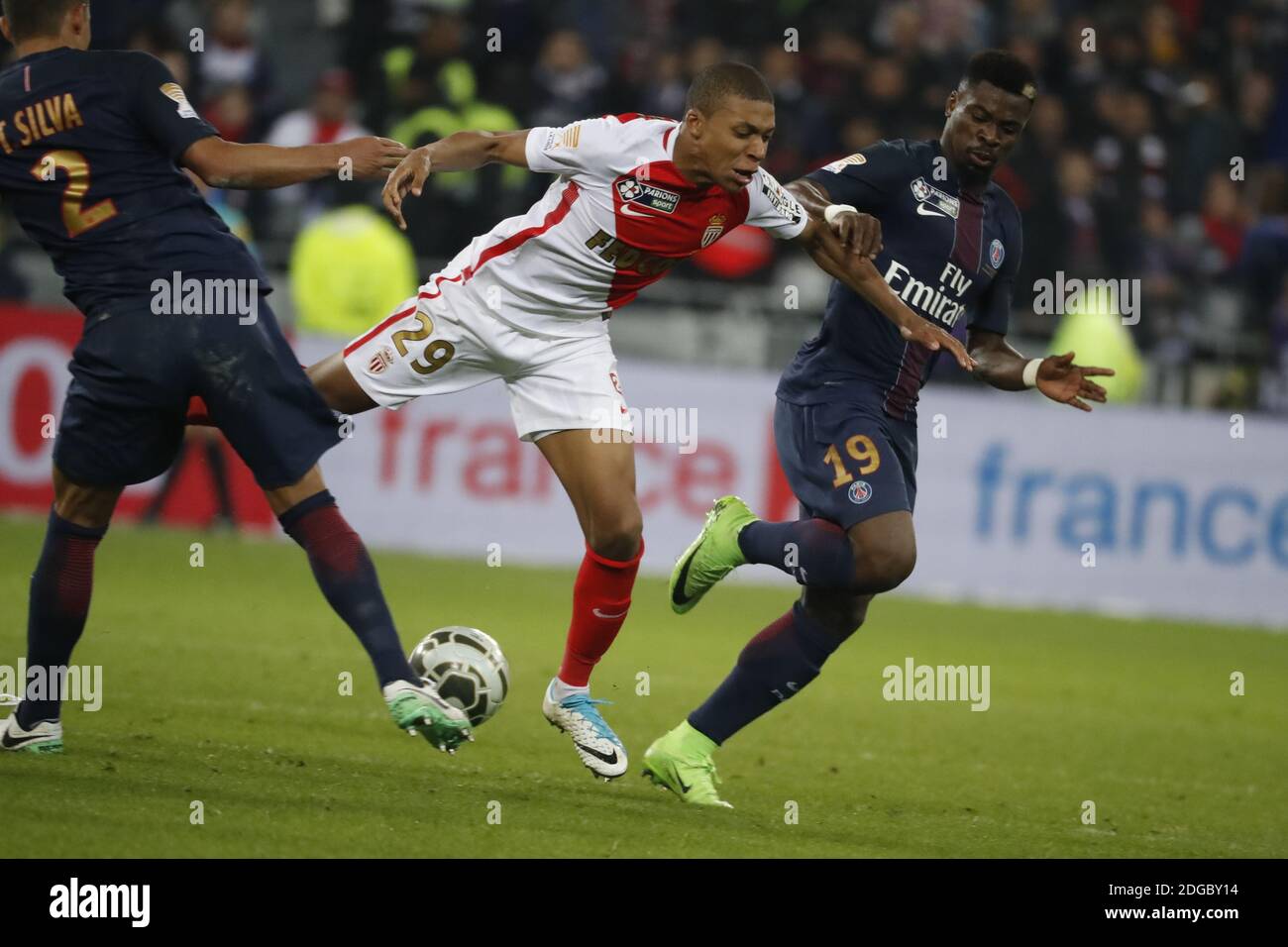 Monaco's Kylian Mbappe during the Final of the French League Cup soccer ...