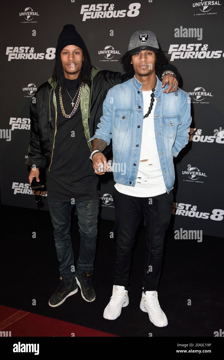 Larry Bourgeois, Laurent Bourgeois attending 'Fast & Fourious 8' Paris ...