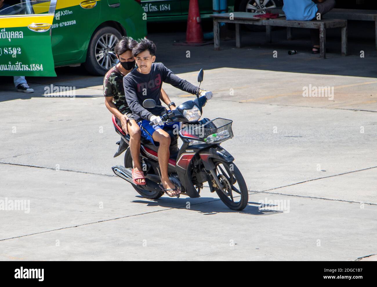 Two men ride on motorcycle hi-res stock photography and images - Alamy