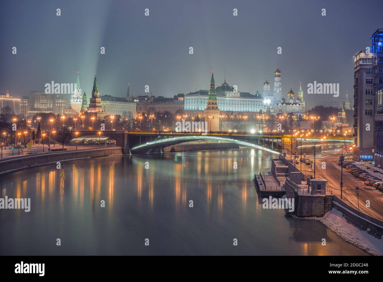 Russia night view moskva hi-res stock photography and images - Alamy