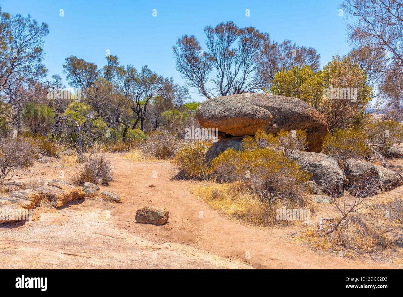 Landscape of Wave rock wildlife park in Australia Stock Photo - Alamy