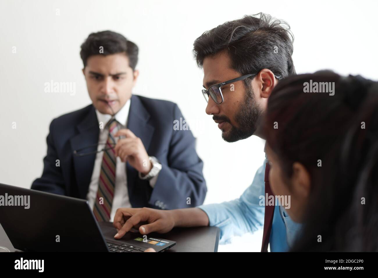 Corporate board meeting in Indian office between young and energetic ...