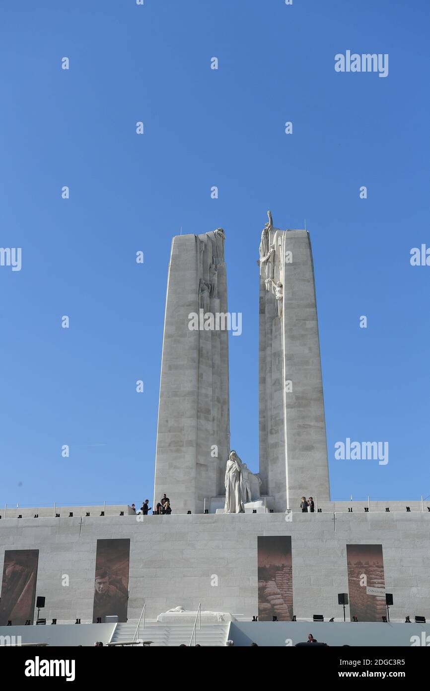 General atmosphere during the Canadian National Vimy Memorial Ceremony ...