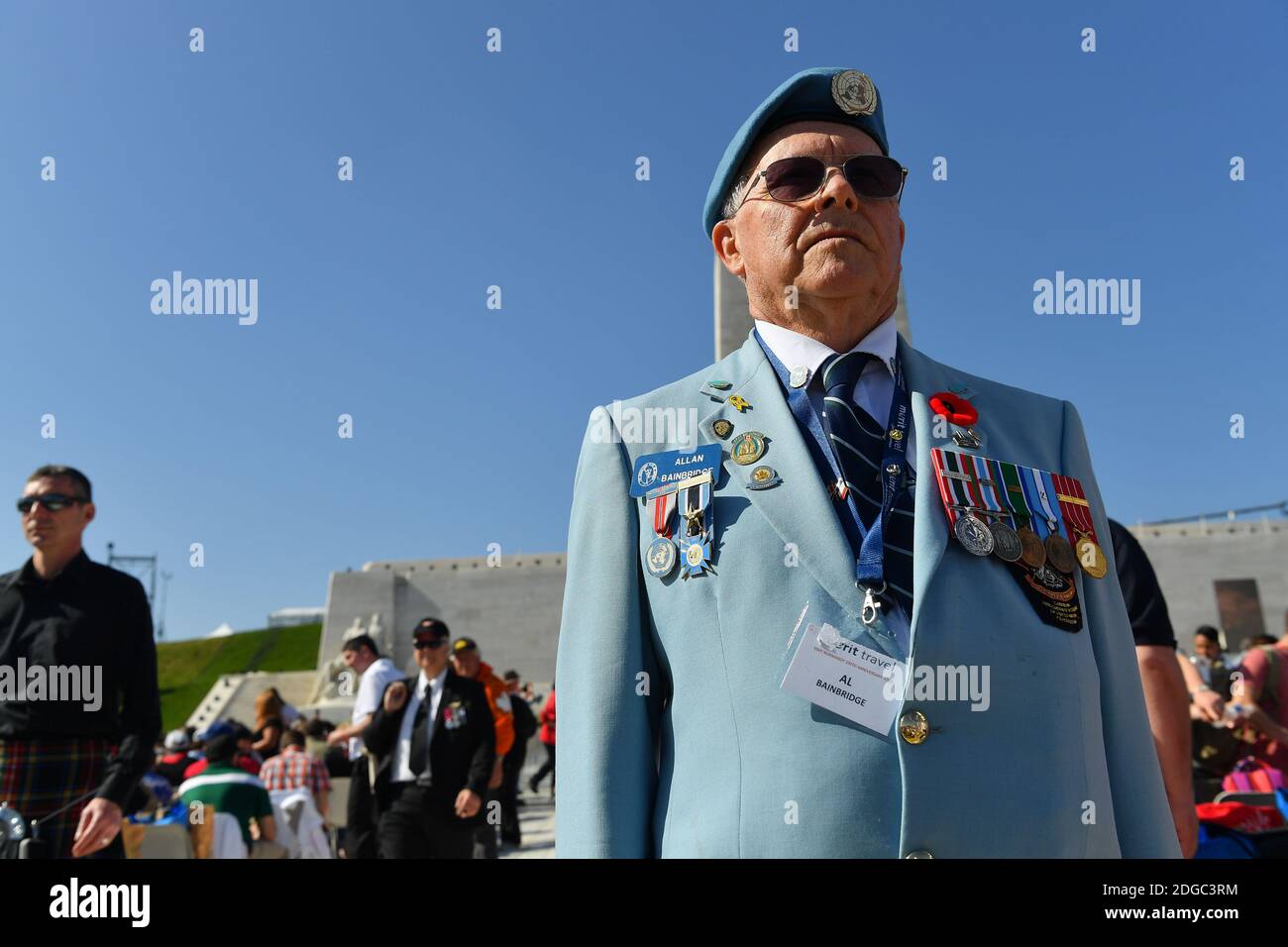 General atmosphere during the Canadian National Vimy Memorial Ceremony ...