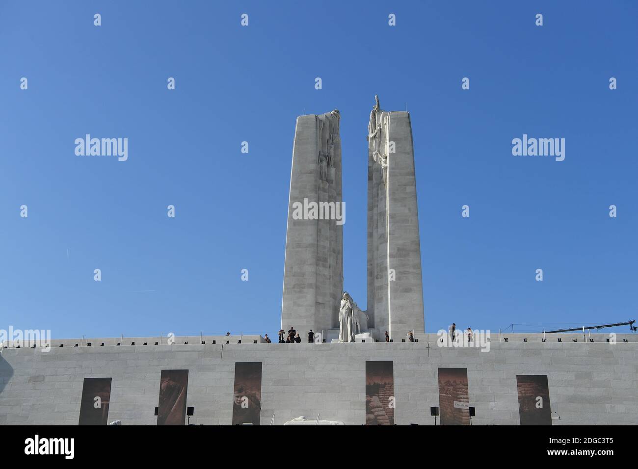 General atmosphere during the Canadian National Vimy Memorial Ceremony ...