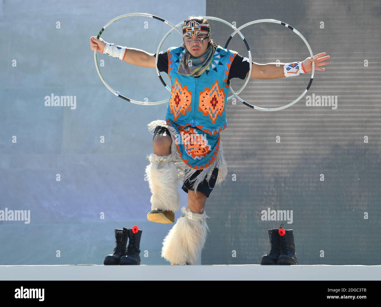 General atmosphere during the Canadian National Vimy Memorial Ceremony ...