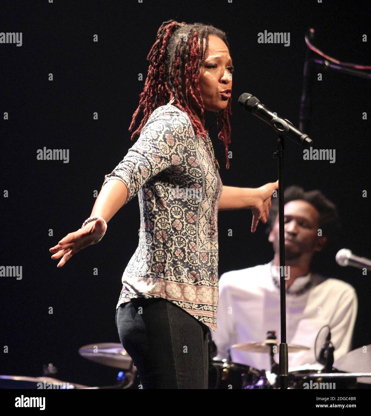 Soul singer Lisa Simone, daughter of late Nina Simone, performs live at ...
