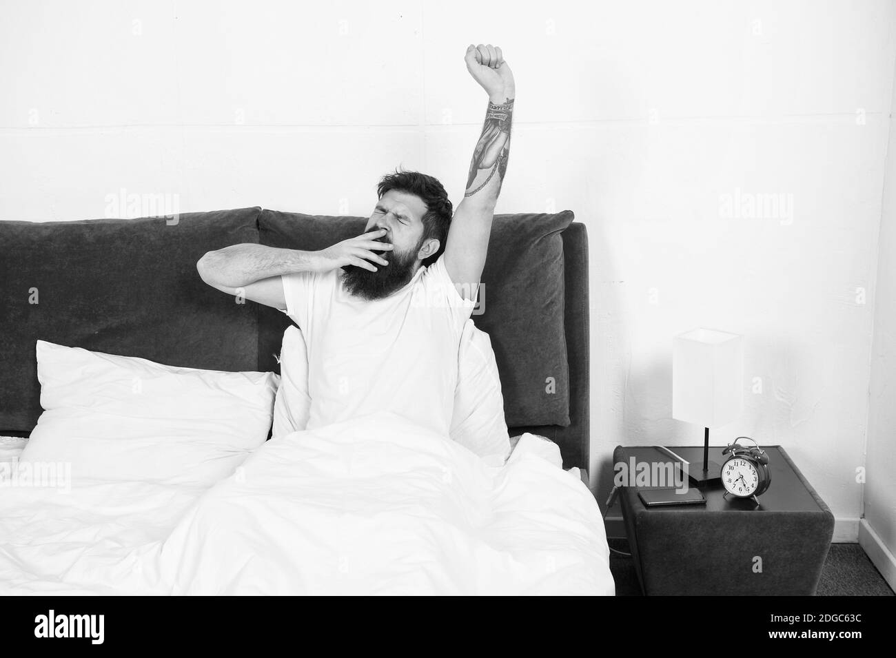 Good rest. Recharged and full of energy. Healthy sleep. Weekend rest ...