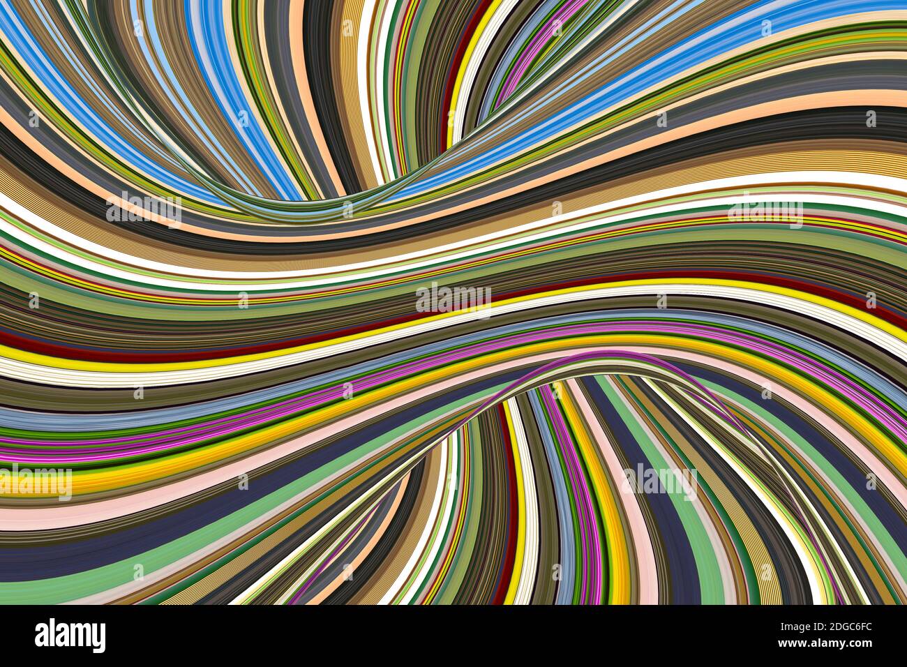 Abstract background multicolor illusion wave line intertwined ...