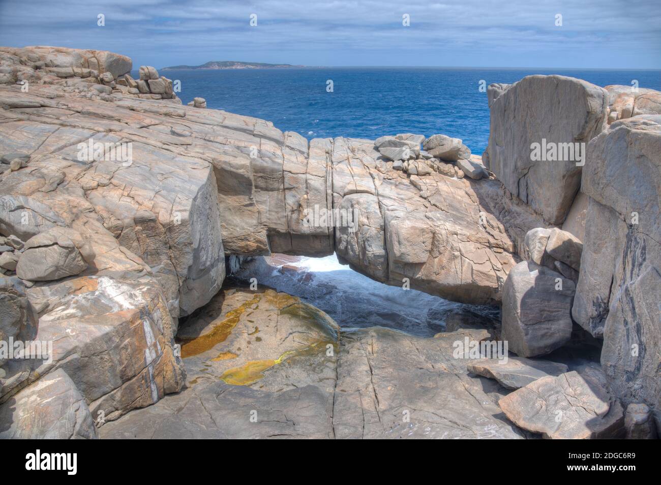 Natural bridge at the Torndirrup National Park, Australia Stock Photo ...