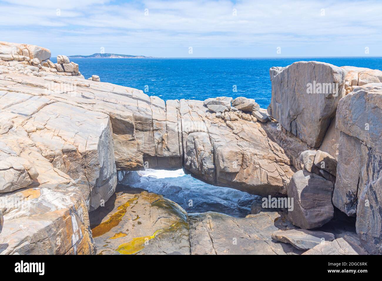 Natural bridge at the Torndirrup National Park, Australia Stock Photo ...