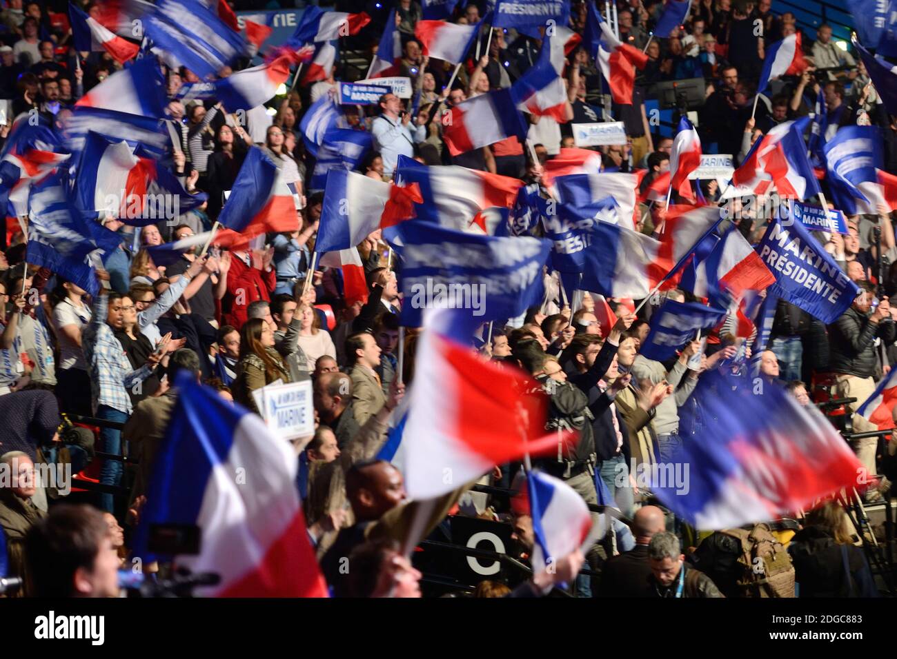Supporters attend presidential election candidate for the far-right ...