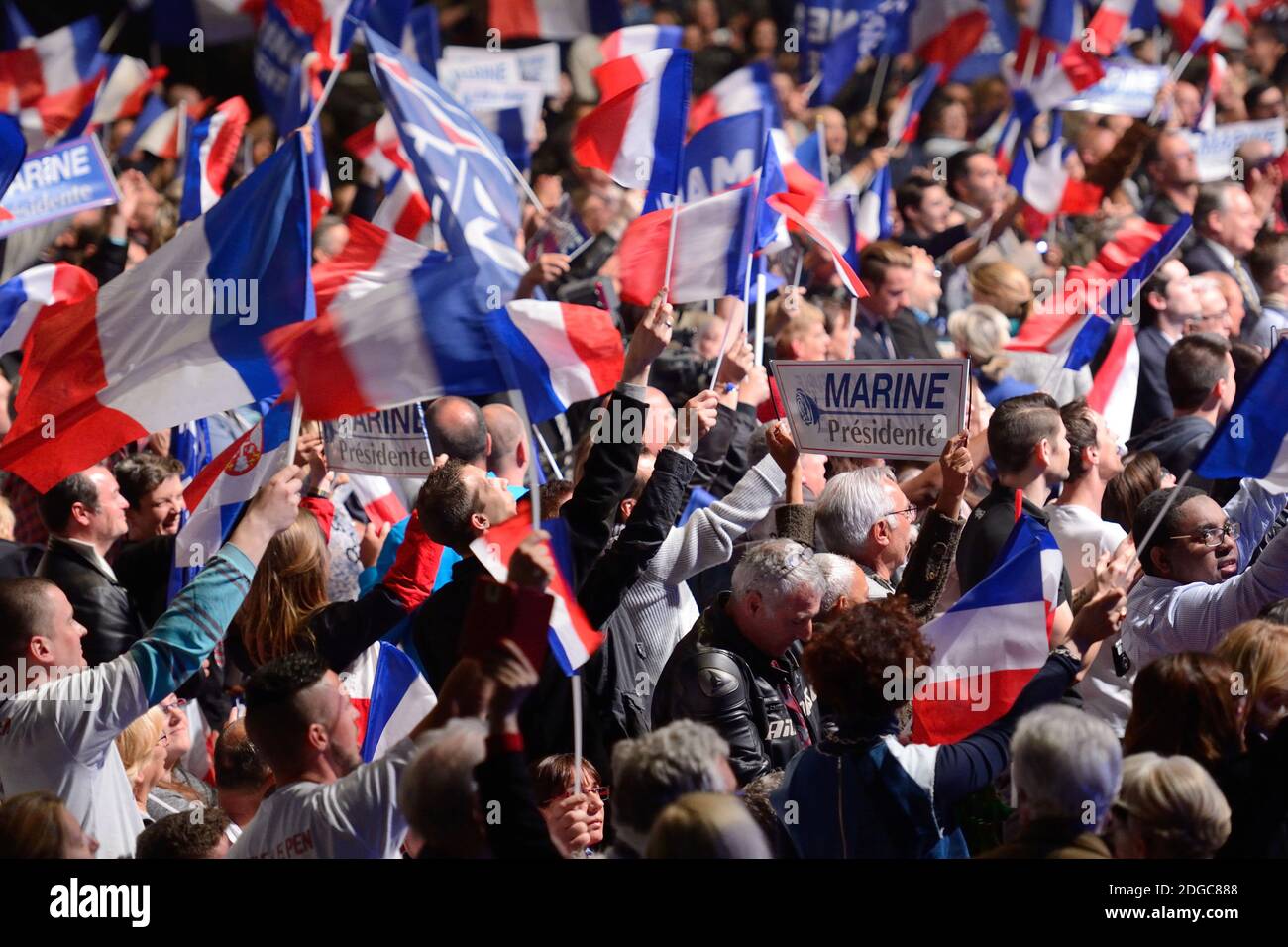 Supporters attend presidential election candidate for the far-right ...