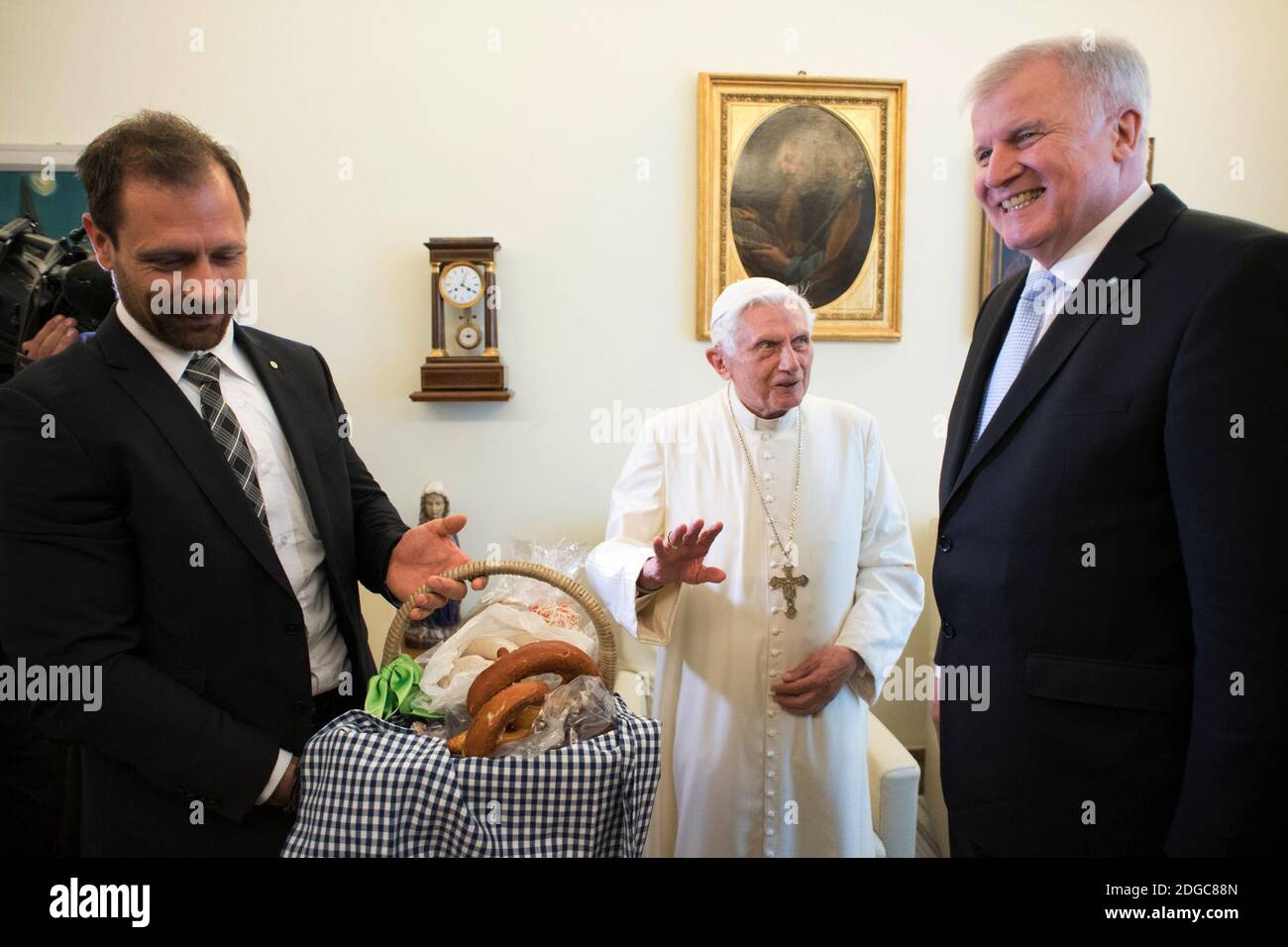 Retired Pope Benedict XVI celebrates his 90th birthday with the premier ...