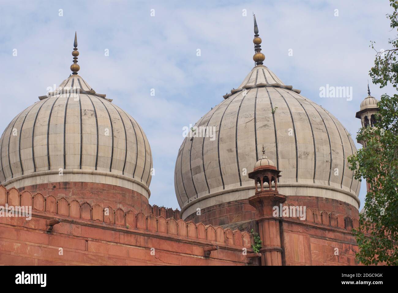 Architectural detail of Jama Masjid, a 17th century Mughal-style mosque ...