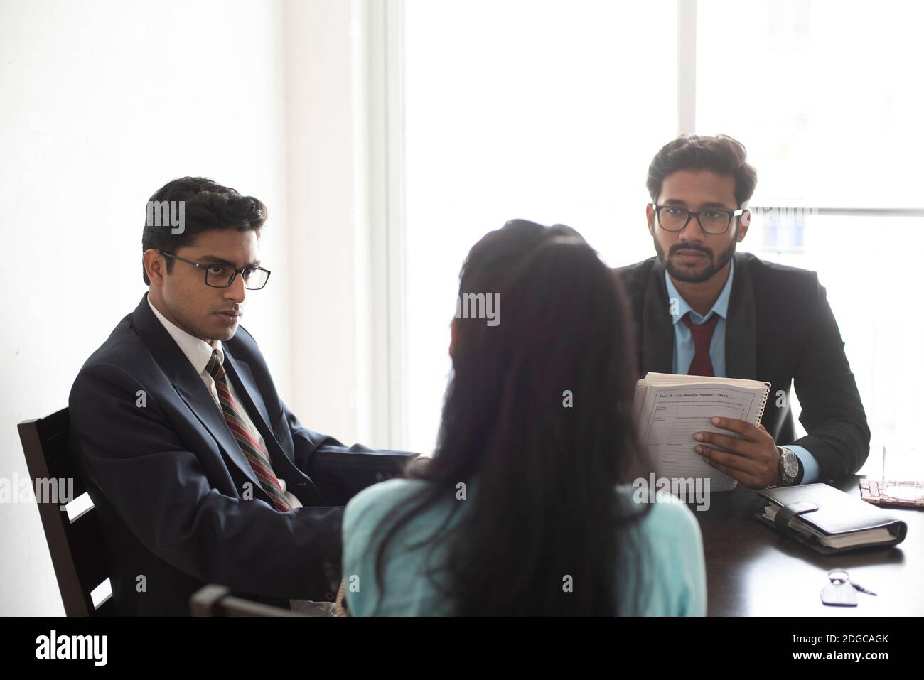 Corporate interview of a young and energetic female applicant in Indian ...