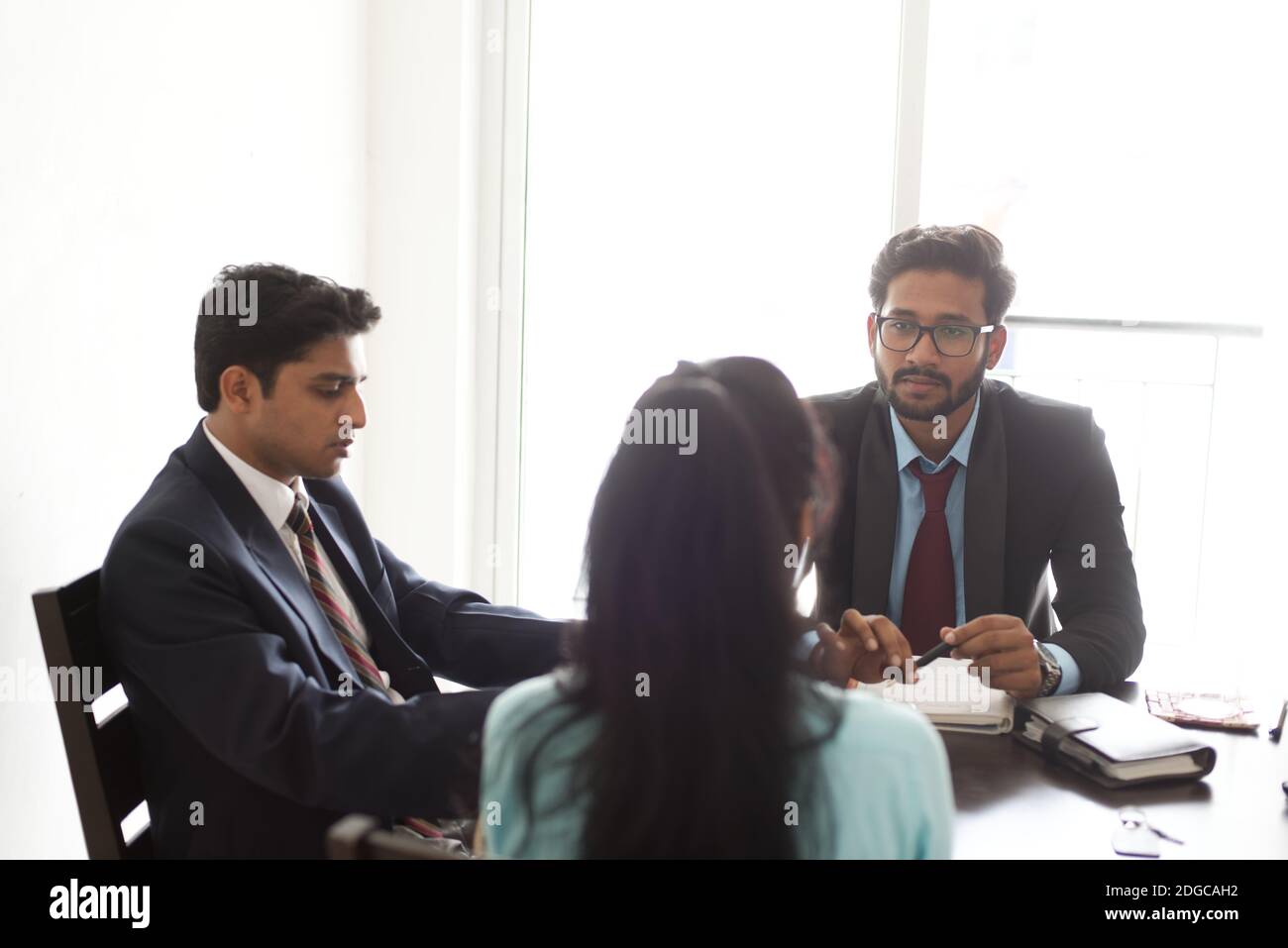 Corporate interview of a young and energetic female applicant in Indian ...