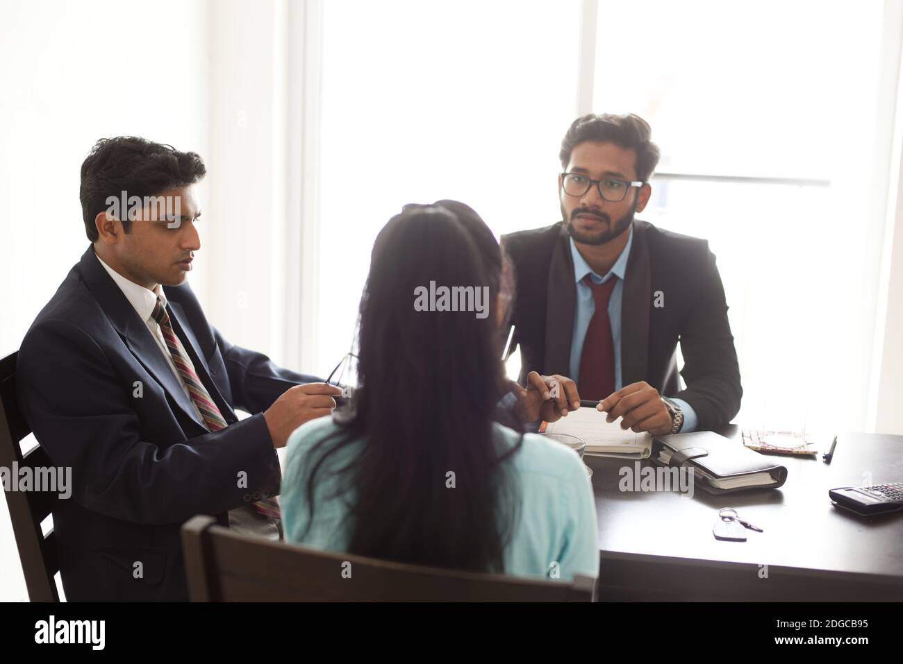 Corporate interview of a young and energetic female applicant in Indian ...