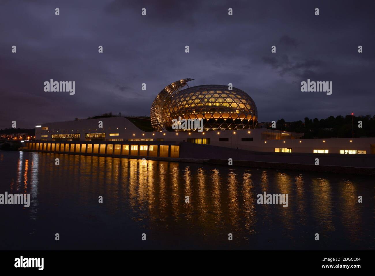 View of La Seine Musicale concert hall, by architects Shigeru Ban and ...