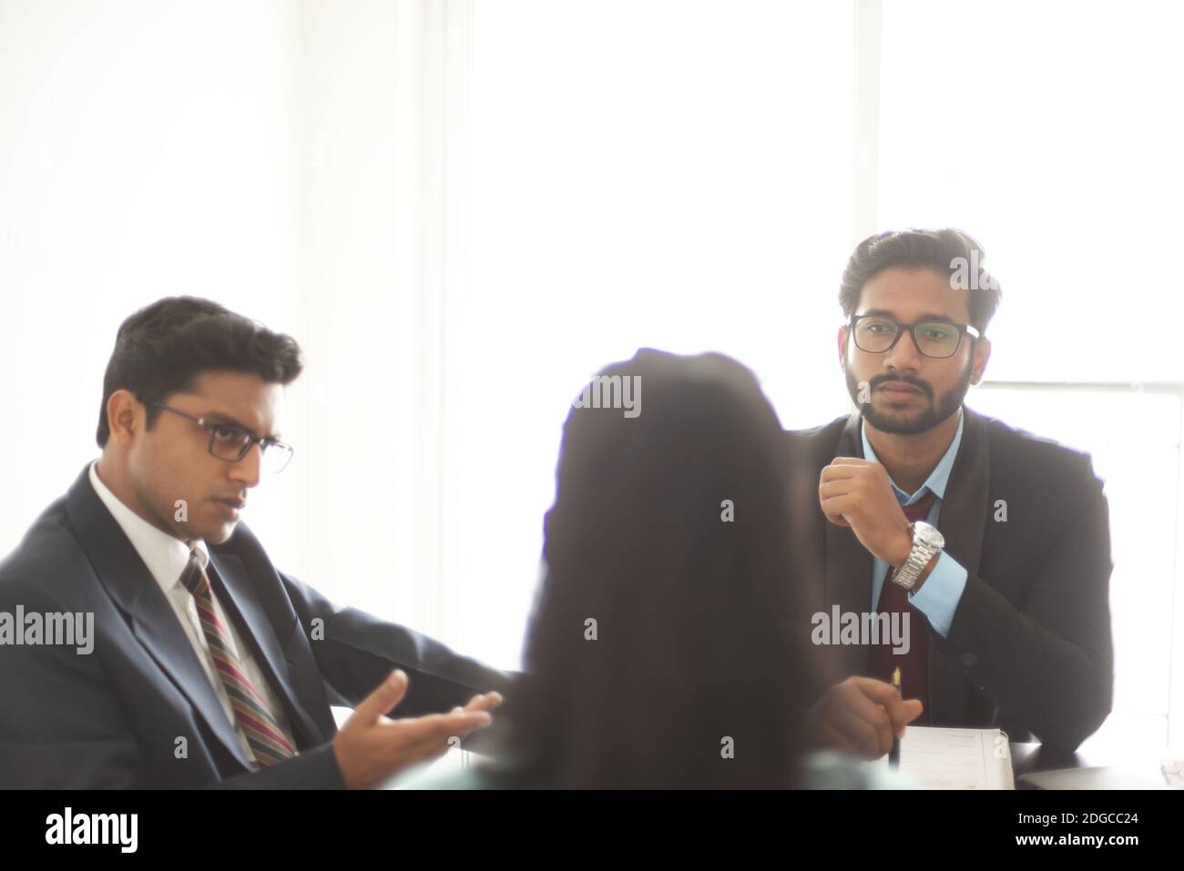 Corporate interview of a young and energetic female applicant in Indian ...