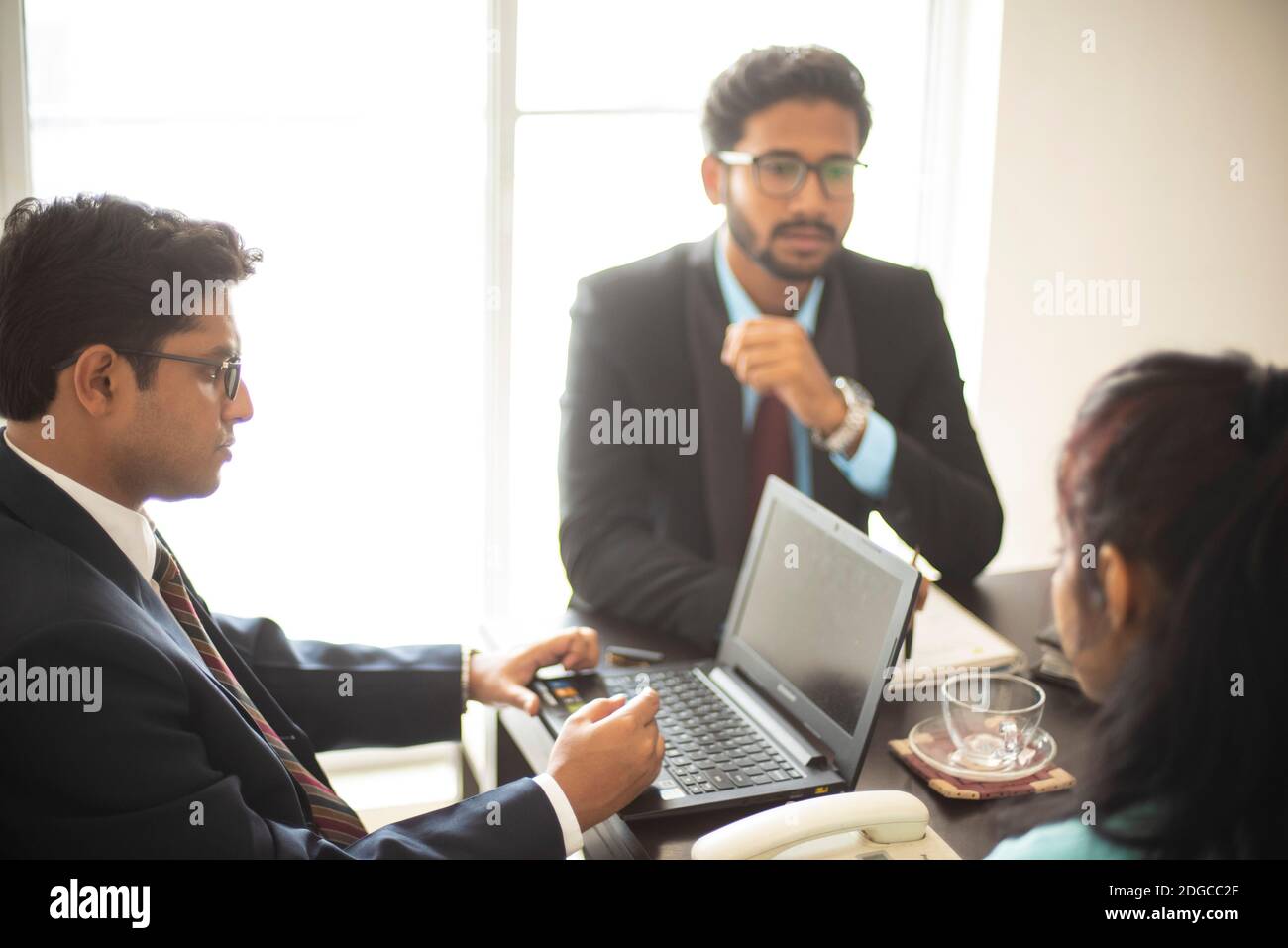 Corporate interview of a young and energetic female applicant in Indian ...