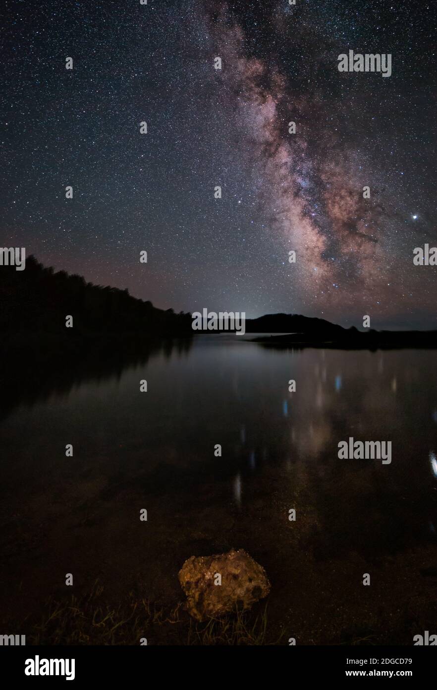 Scenery and outdoor tourism with stars and the milky way hi-res stock ...