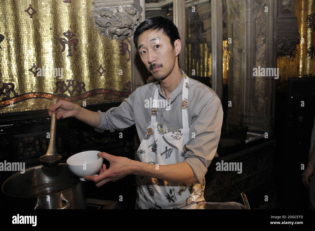 EXCLUSIVE. Chef Atsushi Tanaka (Restaurant A.T.) during the party ...