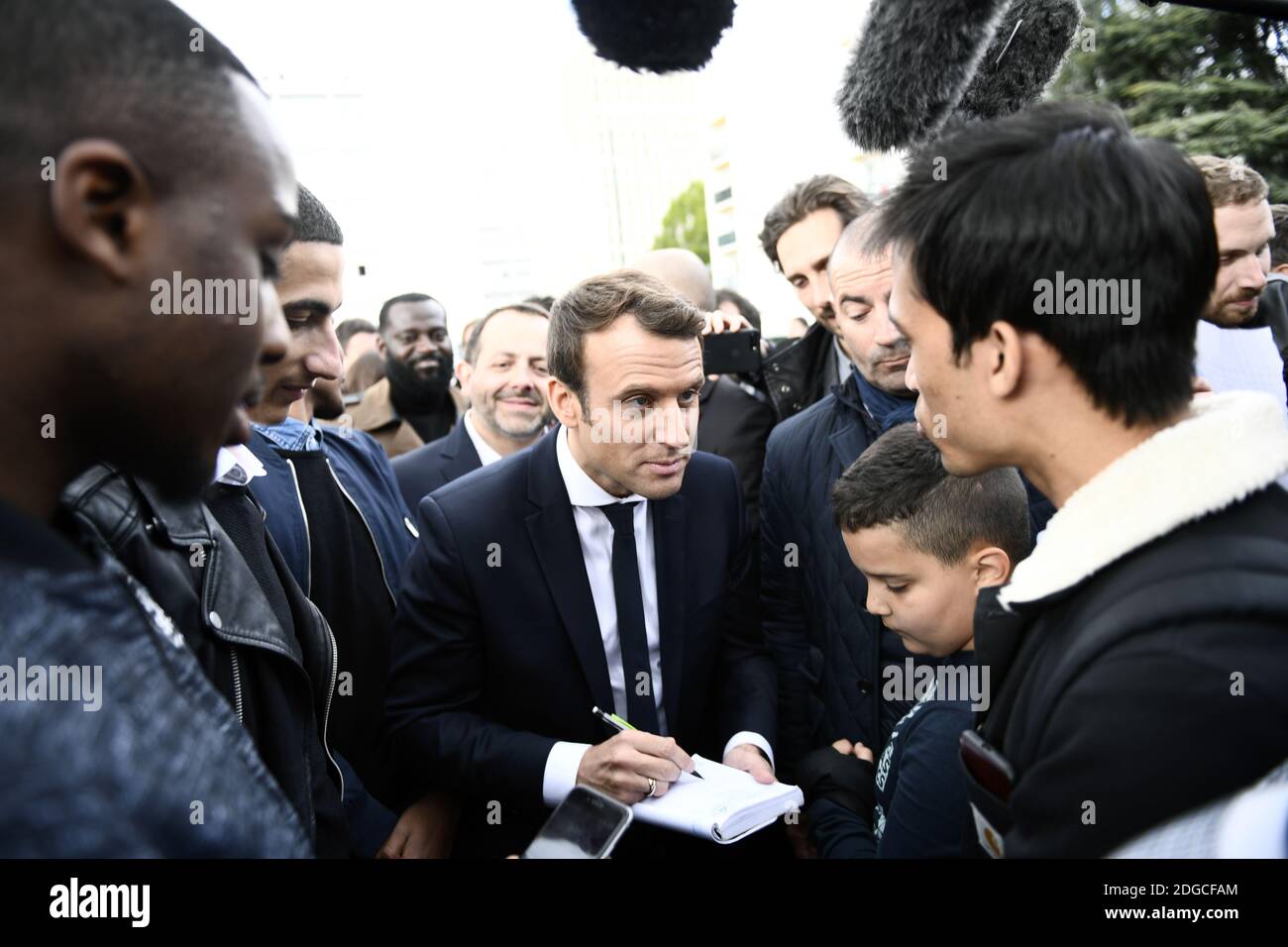 French presidential election candidate for the En Marche! movement ...