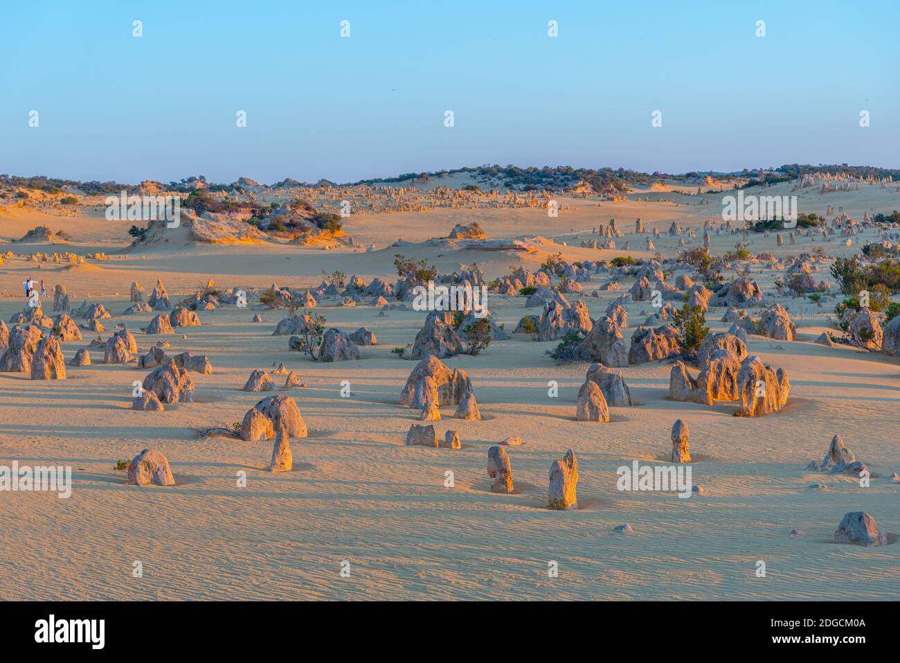 Sunset over the Pinnacles desert in Australia Stock Photo - Alamy