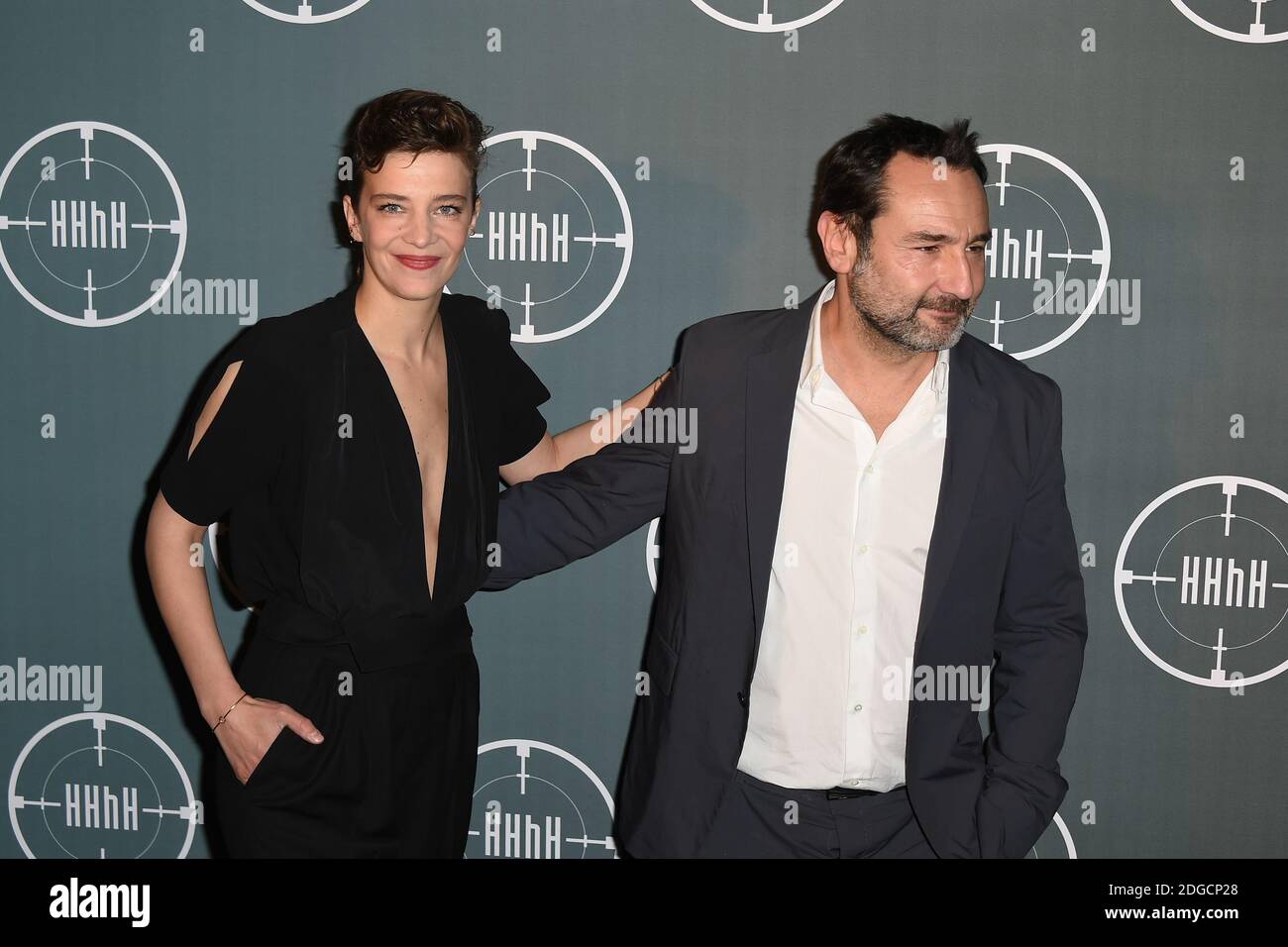 Celine Salette and Gilles Lellouche attend HHHH Paris Premiere at ...