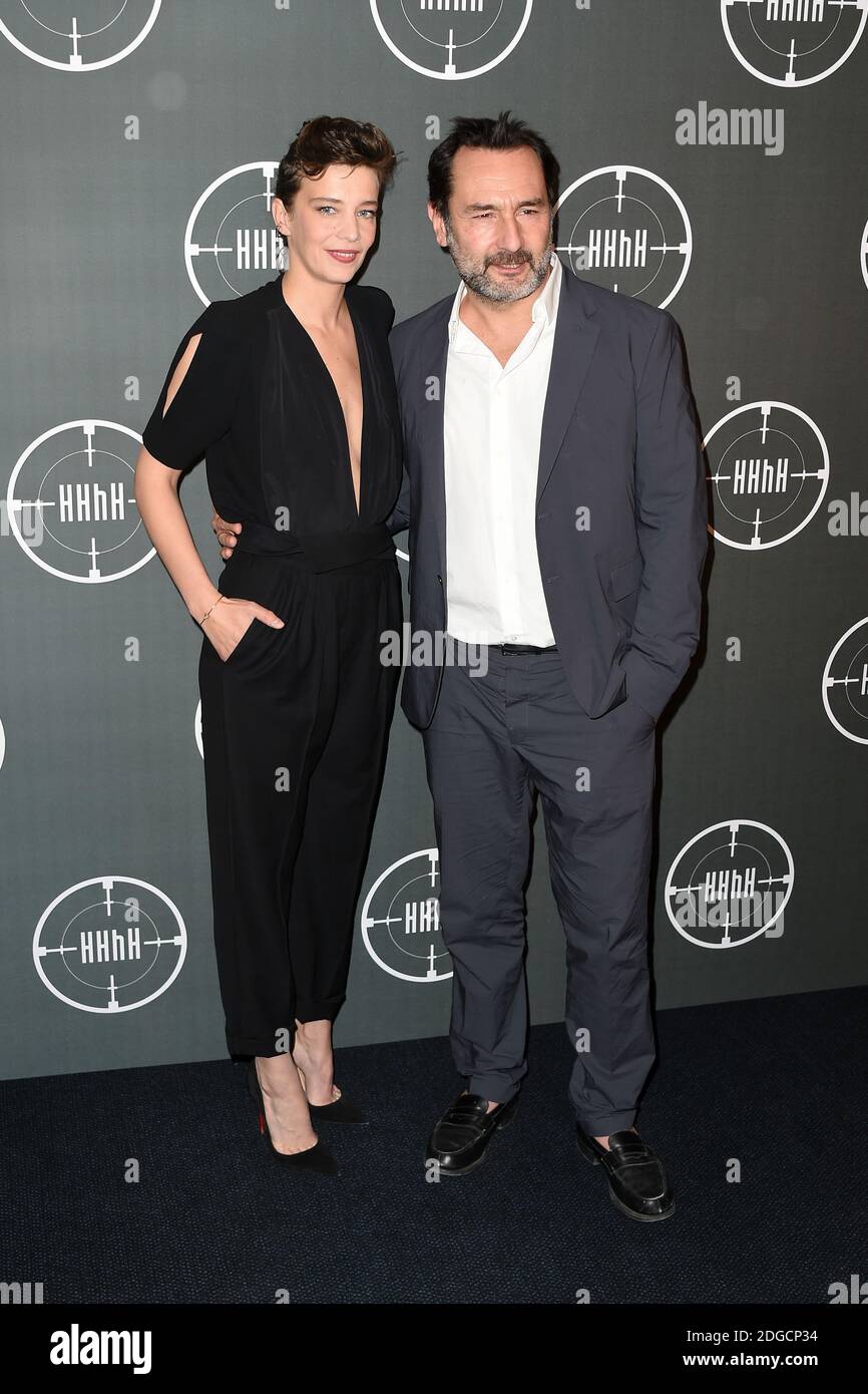 Celine Salette and Gilles Lellouche attend HHHH Paris Premiere at ...