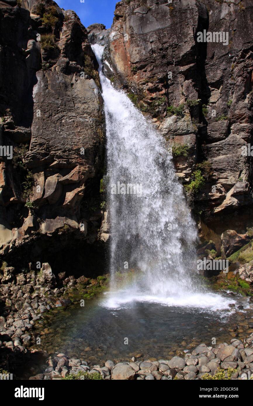 Waterfall from rock crevice Stock Photo - Alamy