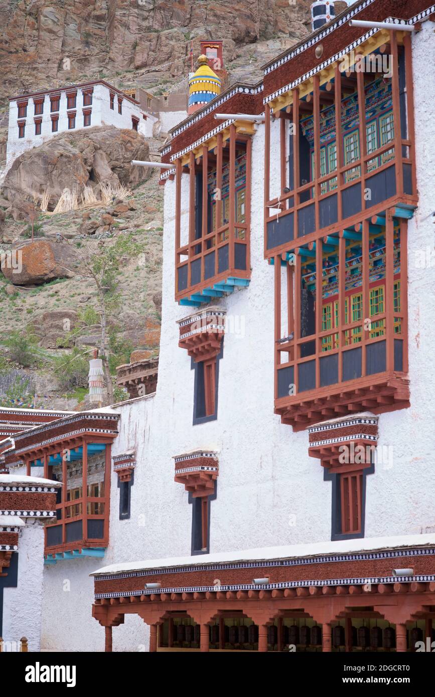 Architectural detail - Hemis monastery, Hemis, Ladakh, Jammu and ...