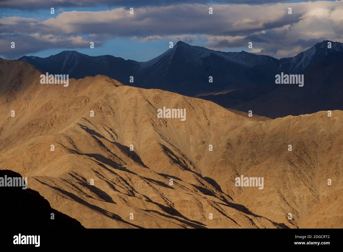 Late afternoon view of surrounding landscape around Hemis Gompa ...
