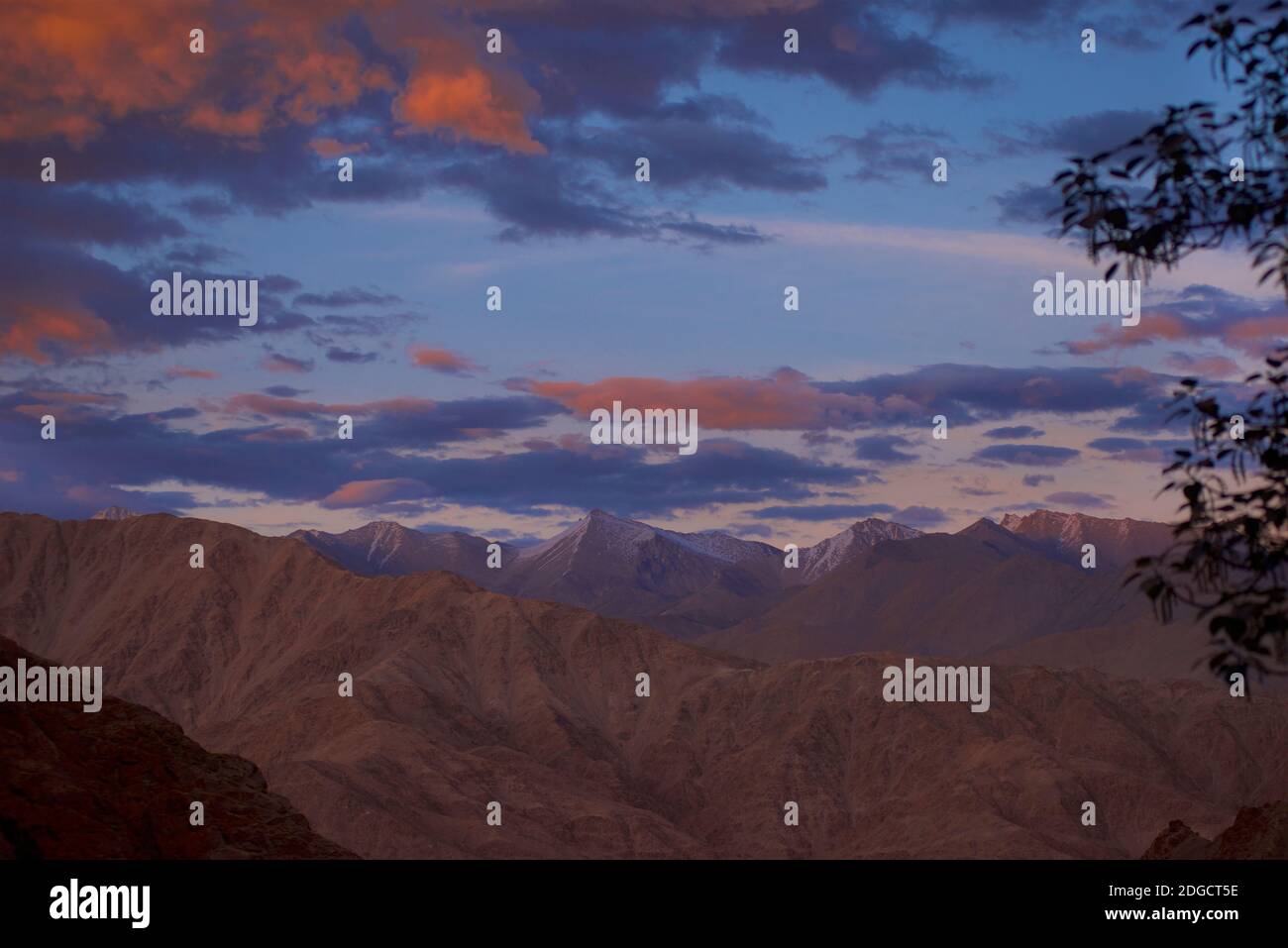 Dusk view of surrounding landscape around Hemis Gompa (monastery ...