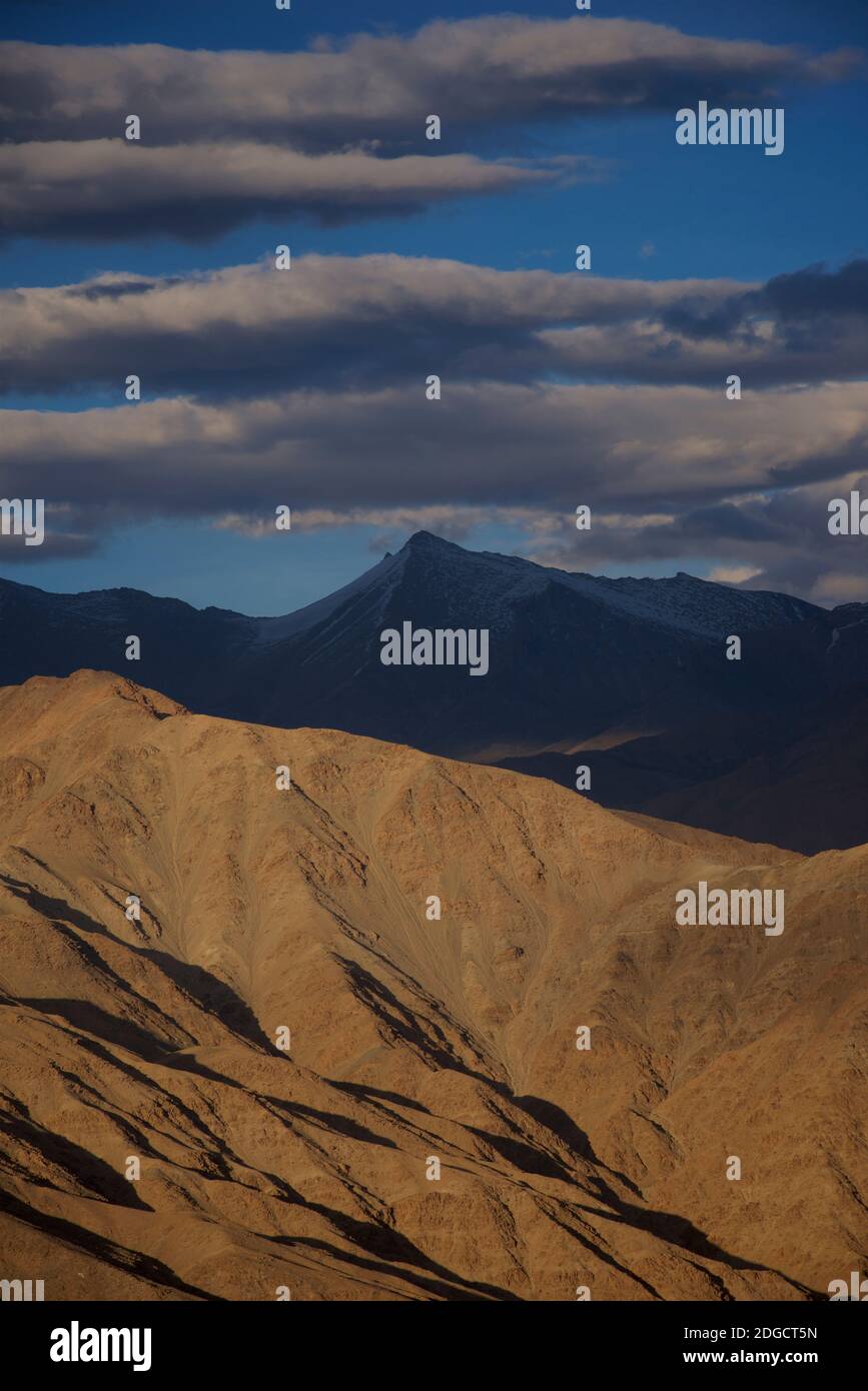 Late afternoon view of surrounding landscape around Hemis Gompa ...