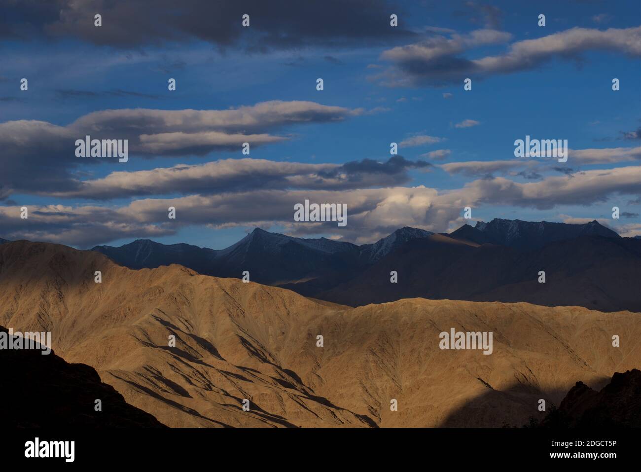 Late afternoon view of surrounding landscape around Hemis Gompa ...