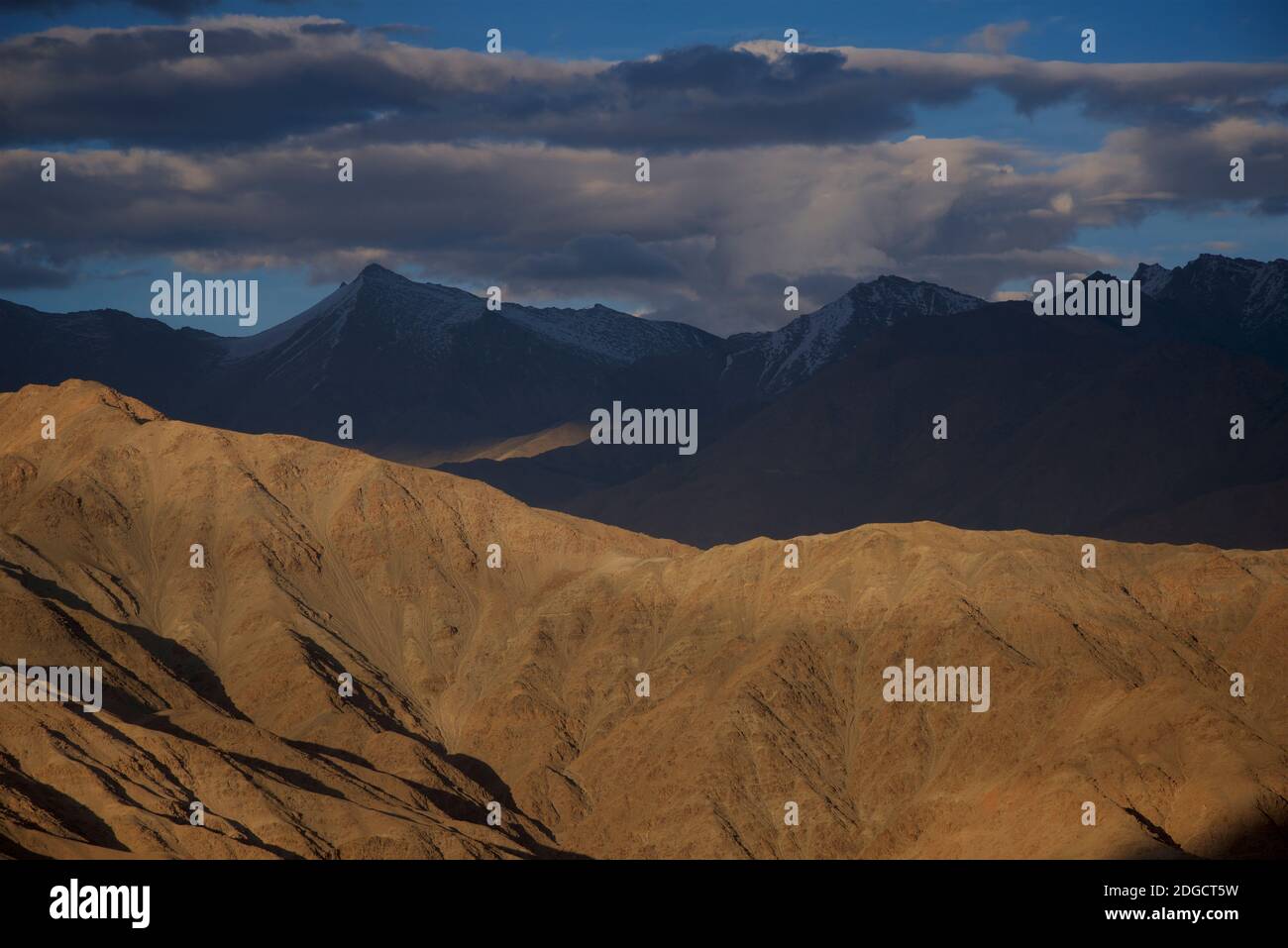 Late afternoon view of surrounding landscape around Hemis Gompa ...