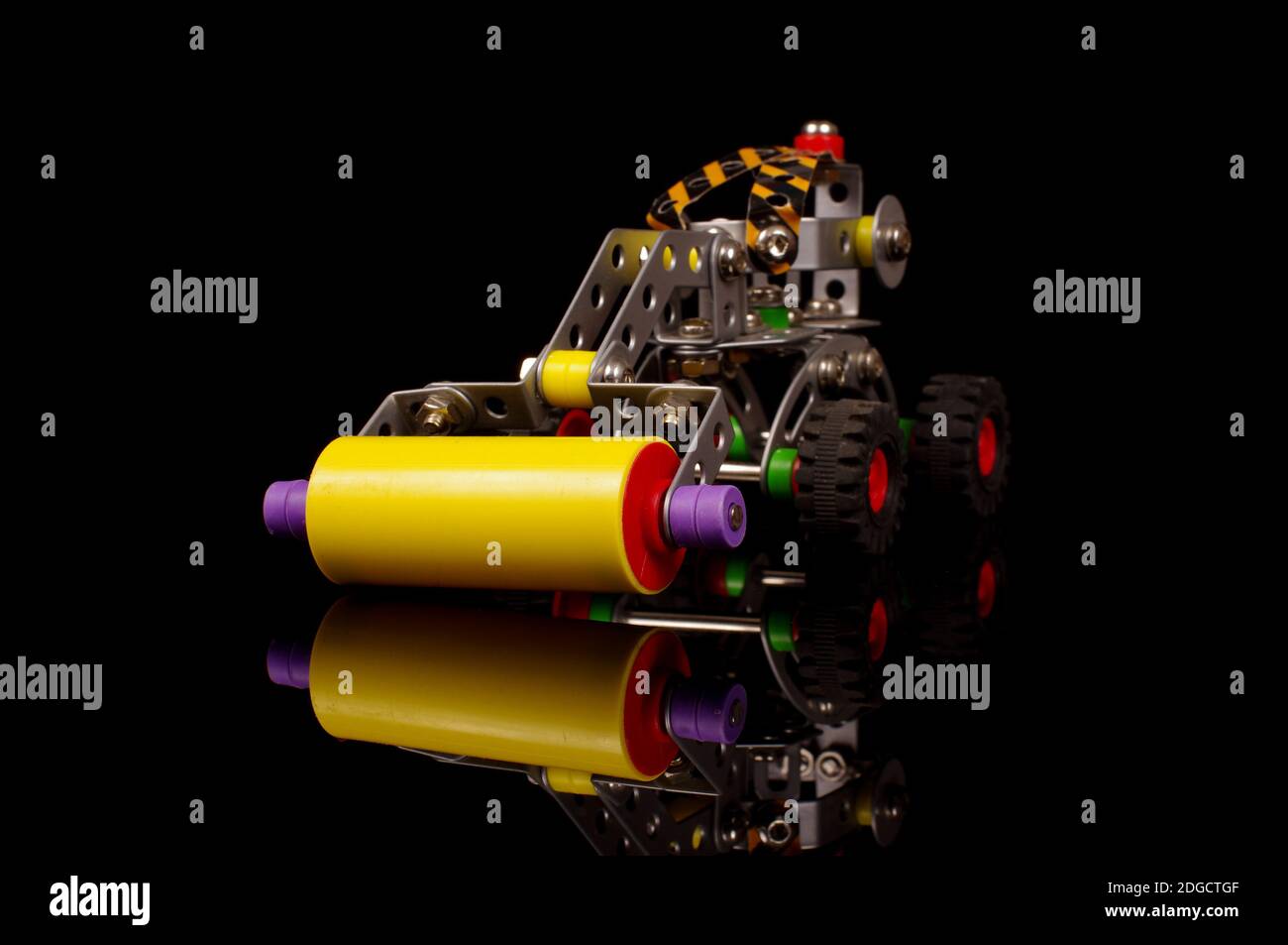 Child metal constructor road roller for mechanical assembly education ...