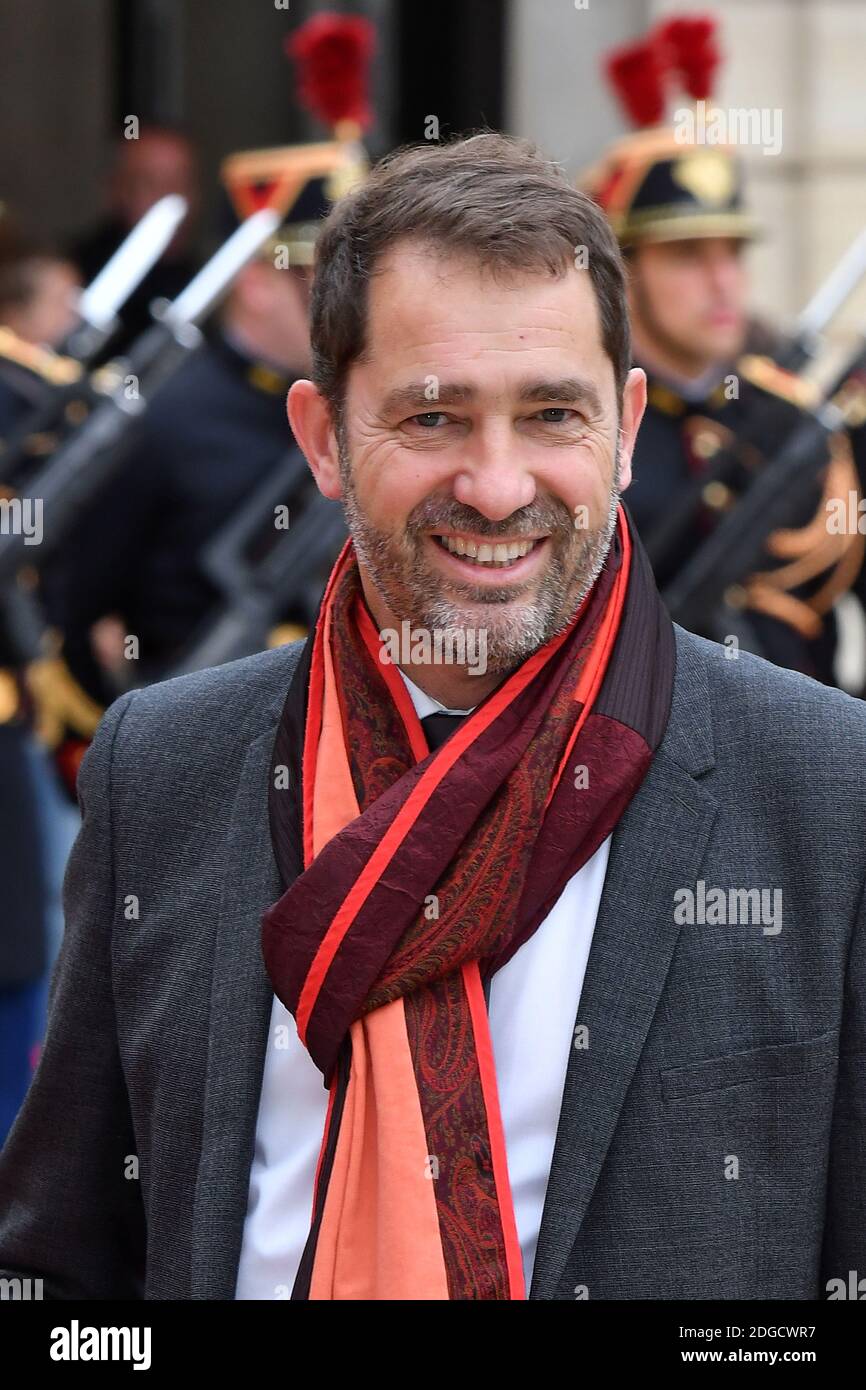 Christophe Castaner arrives at the Elysee presidential Palace prior to ...